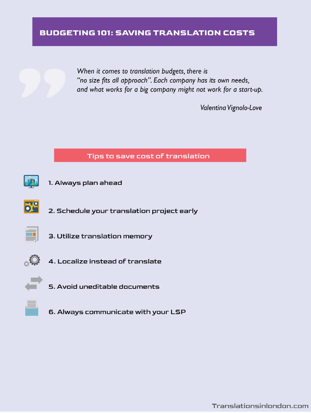 Budgeting 101: Tips on keeping your translation budget low